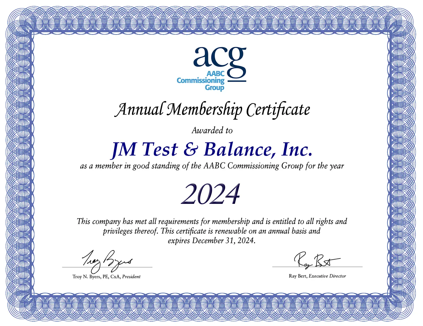 JM Test & Balance, Inc.